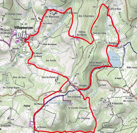 Rangère_Carte - Carnets de Rando
